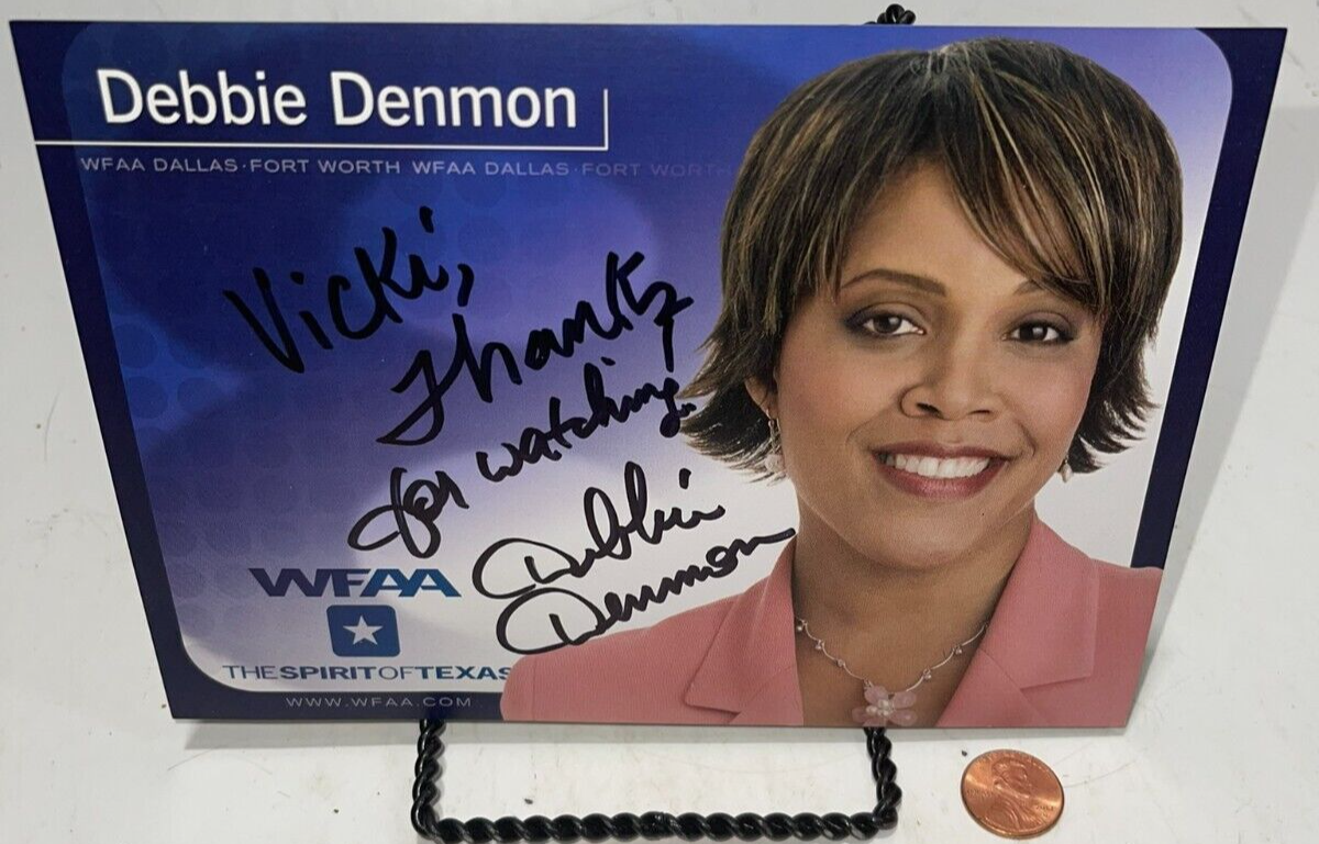 WFAA Dallas Fort Worth Debbie Denmon The Spirit Of Texas Signature | eBay