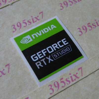 NVIDIA GEFORCE RTX STUDIO STICKER 17mm x 18mm | eBay