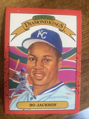Donruss Dimond Kings Bo Jackson #1 error card one white dot | eBay