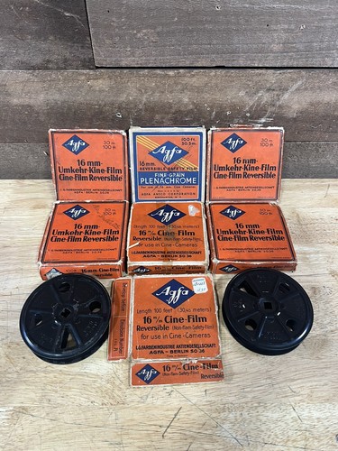 Vintage Lot Of 8 Agfa 16mm Reversible Cine-Film Reels With Boxes | eBay