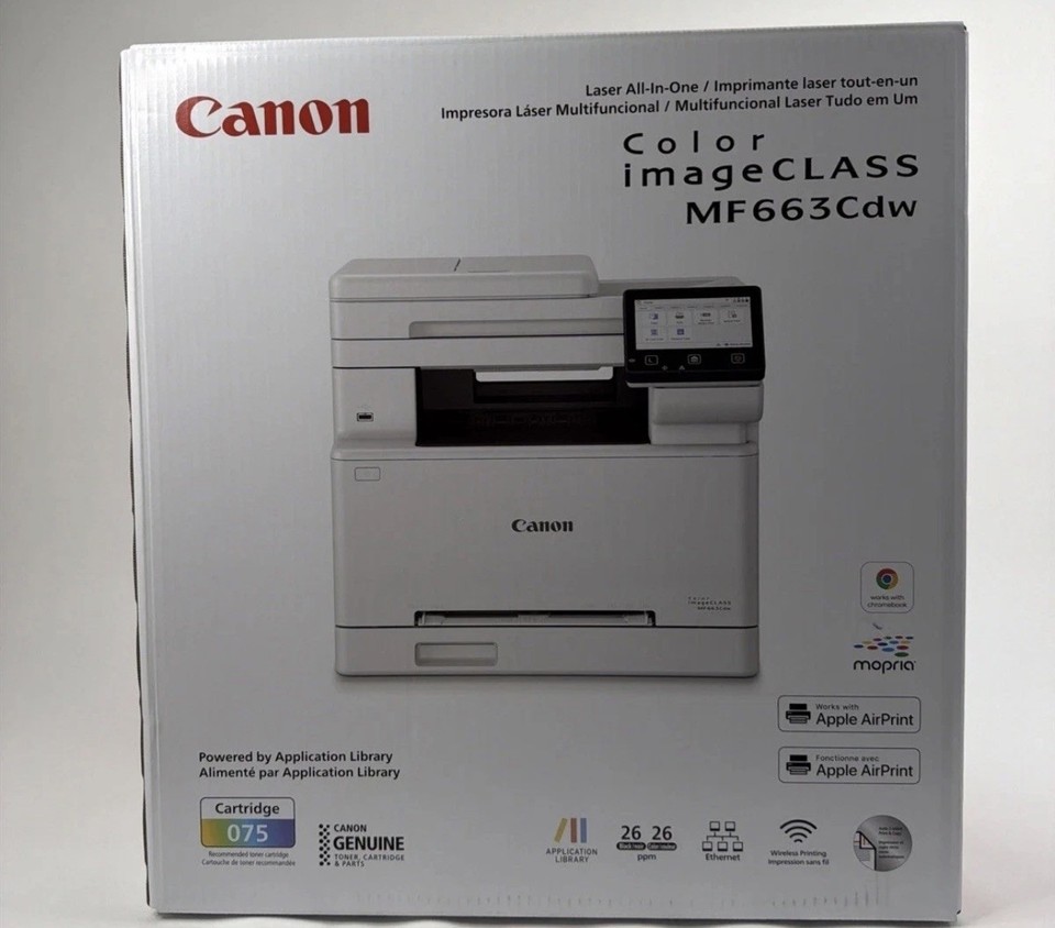Canon - imageCLASS MF663Cdw Wireless Duplex Color Laser All-In-One ...