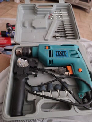 Fixit Fix it Tools Electric Corded Power Impact Drill Model 13 w/ Hard ...