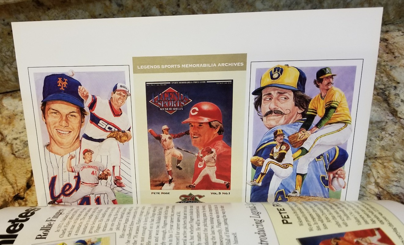 1992 Legends Sports Memorabilia Magazine with 9 Sport Card Insert ...