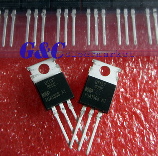 50PCS BT137-600E TO-220 BT137 600V 8A Triacs Thyristor | eBay