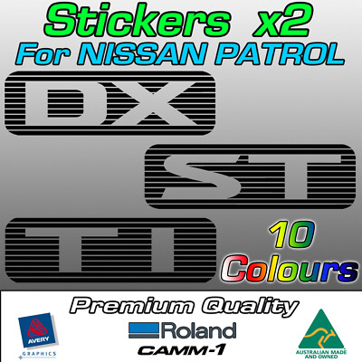 ST / TI / DX stickers decals for GU Nissan Patrol **Premium Quality ...
