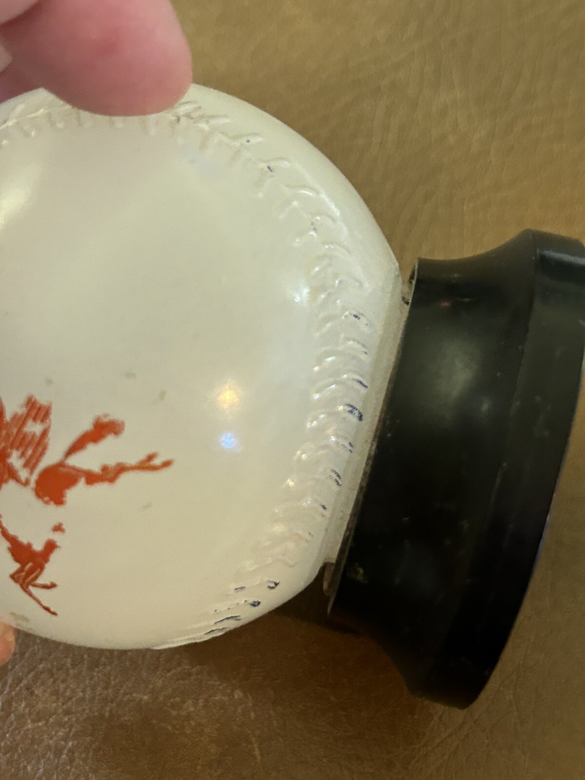 1940’s MLB Detroit Tigers Mobil Oil Pegasus Milk Glass Bank Baseball ...