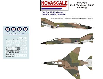 RAAF Decals F-4E Phantom 1/72 Scale N72036 | eBay Australia
