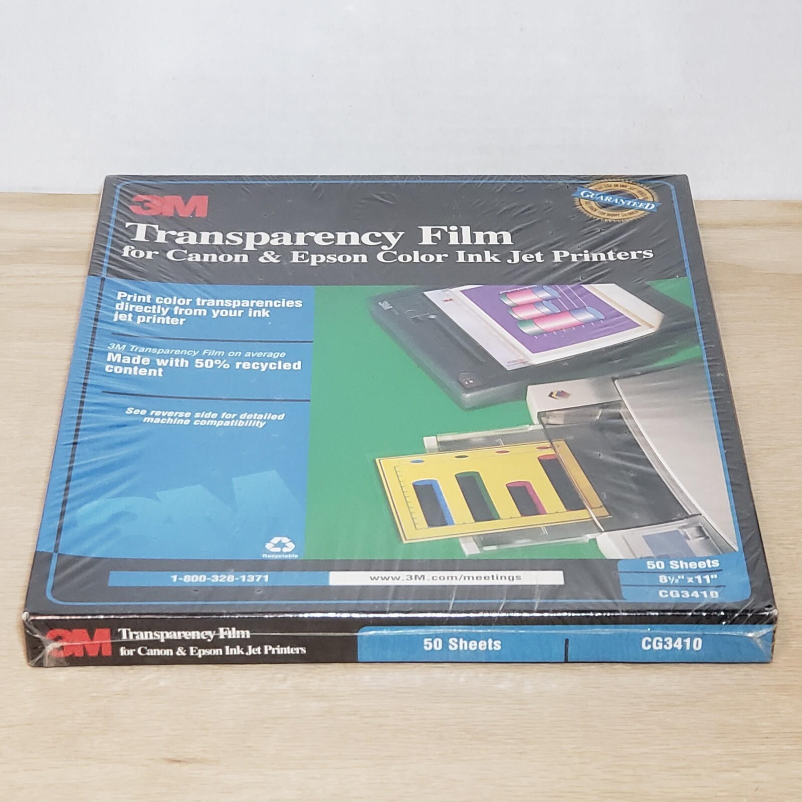 3M Transparency Film 50 Sheets for Canon and Epson Ink Jet Printers ...