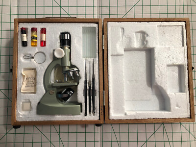 Vintage Tasco Deluxe High-Quality Microscope w/Original Case & Bonus 50 ...