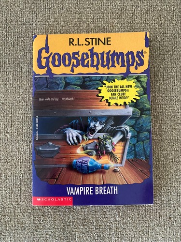 *Like New* Goosebumps #49 Vampire Breath ~ 1st print ~ R.L. Stine | eBay