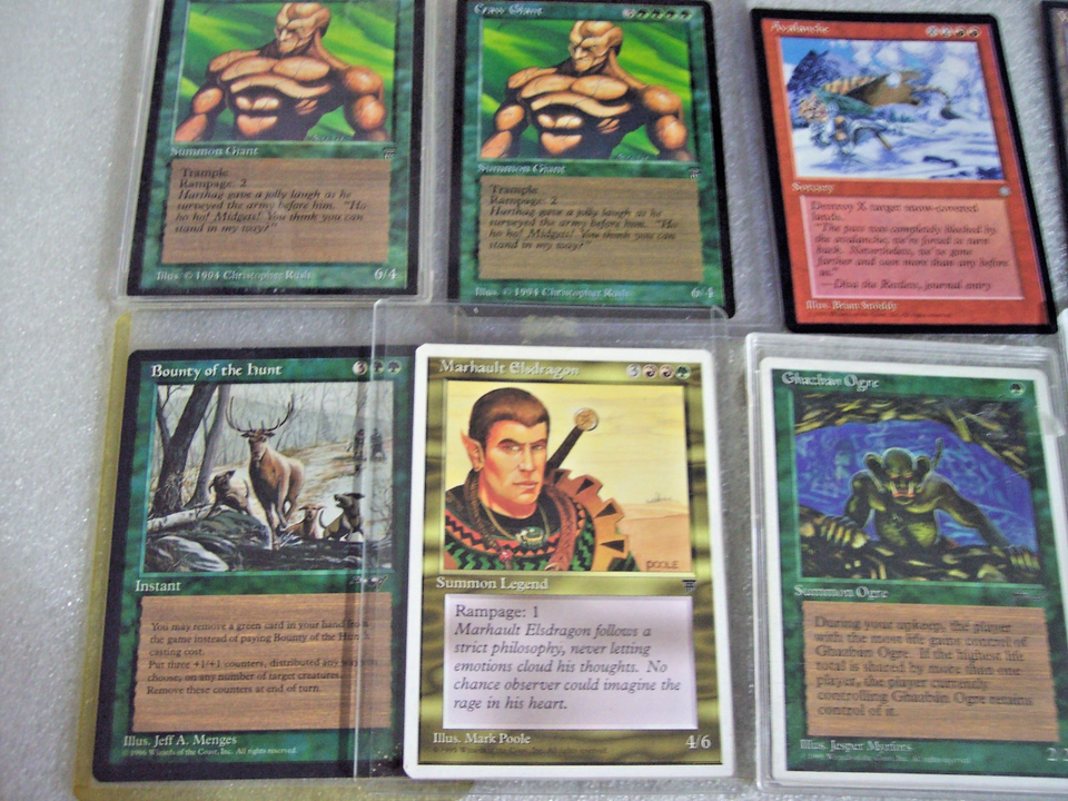 26 Magic Gathering Cards with Plastic Case. Loose Include Douglas ...