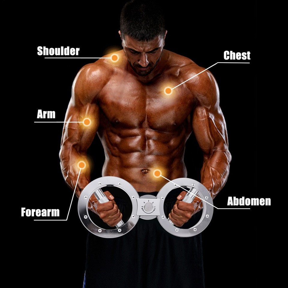 Burn Machine Forearm Workout with 15LB Resistance, 360° Rotator Arm ...