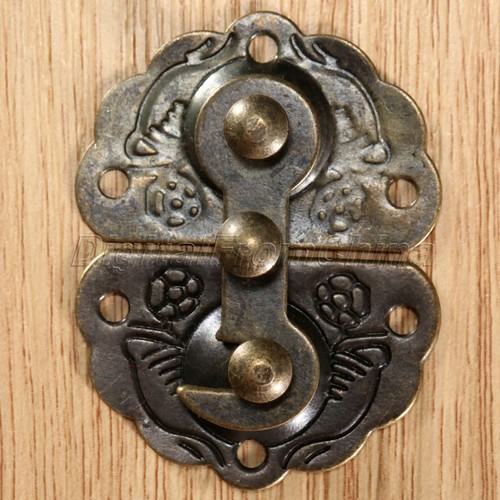 1/5Pcs Antique Bronze Lock Clasp Jewelry Box Case Chest Decorative ...