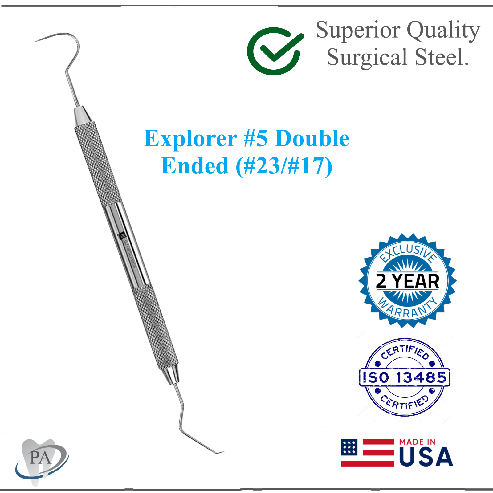 Dental Endo Explorer #11/12 Double Ended #23 Williams Probe, 23/CP12 ...