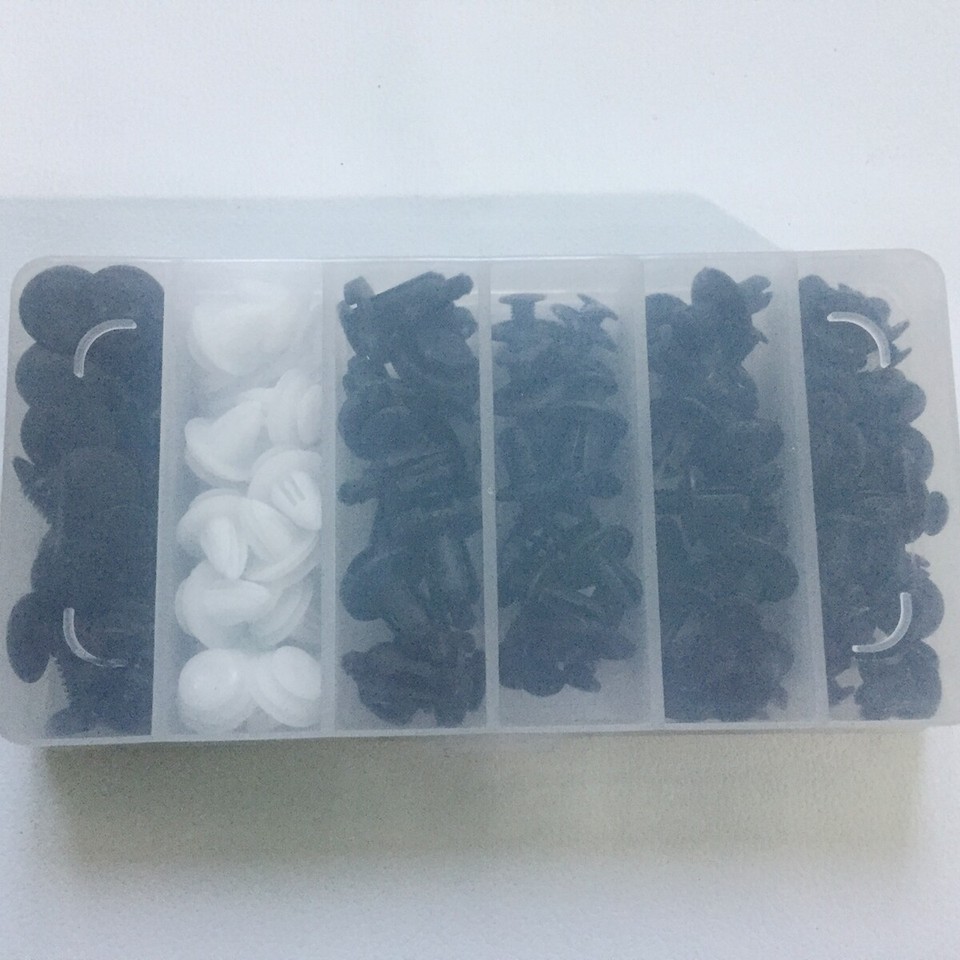 New 100 Pcs Car Push Pin Rivet Clip Bumper Door Panel Retainer Clips ...