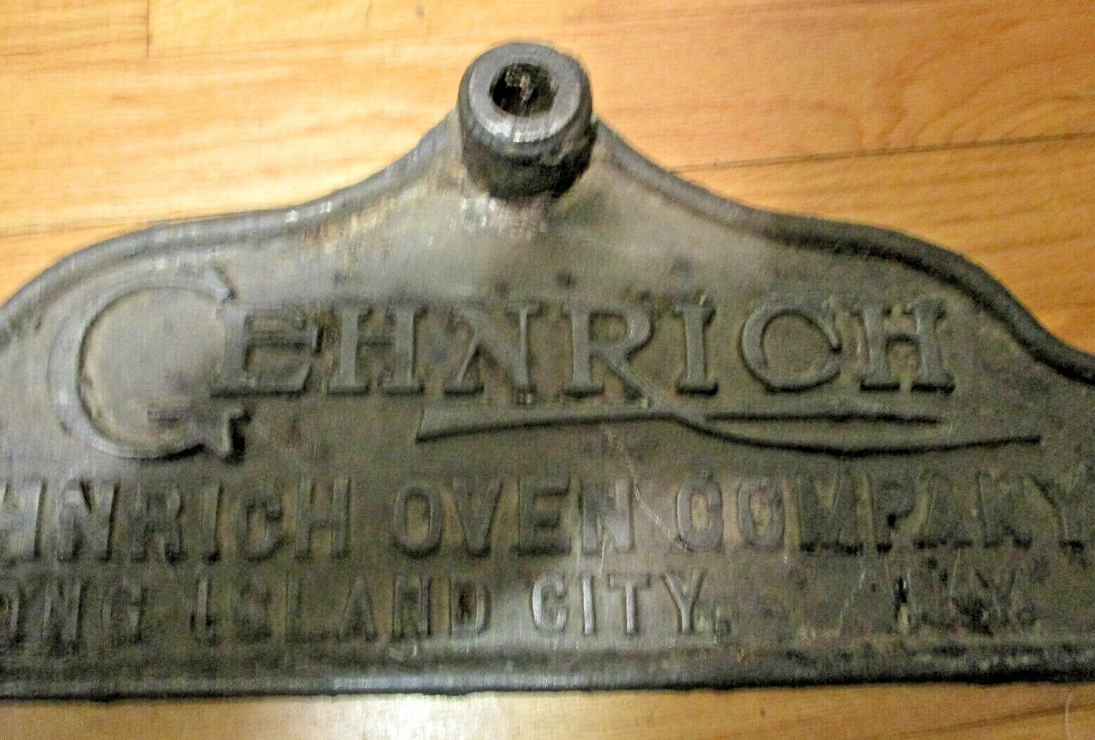 Vintage GEHNRICH OVEN CO Name Plate Cast Iron 1920's Steam Punk | eBay