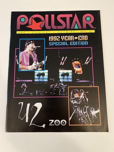 Pollstar Magazine U2 Green Day Year End Special Edition January 4, 1993 ...