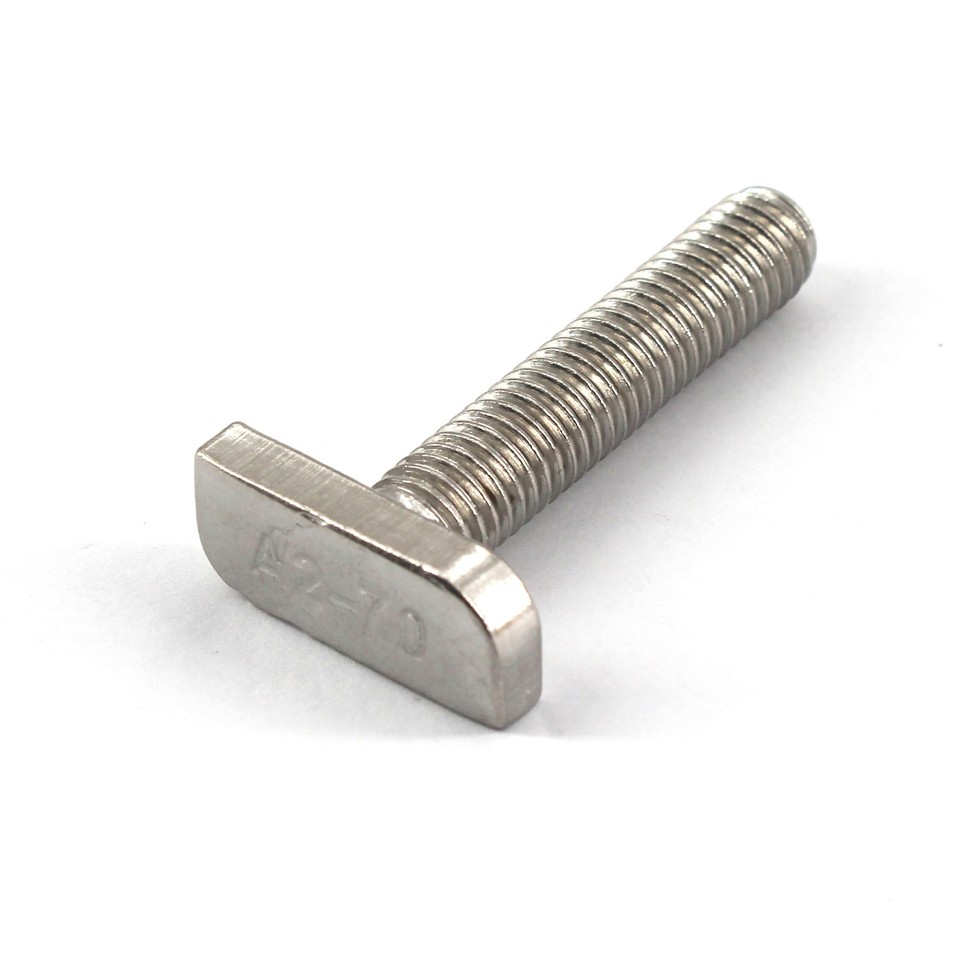 20Pcs M8x25 304 Stainless Steel T-Slot Bolt T-Shaped Bolt Screw 23mm ...