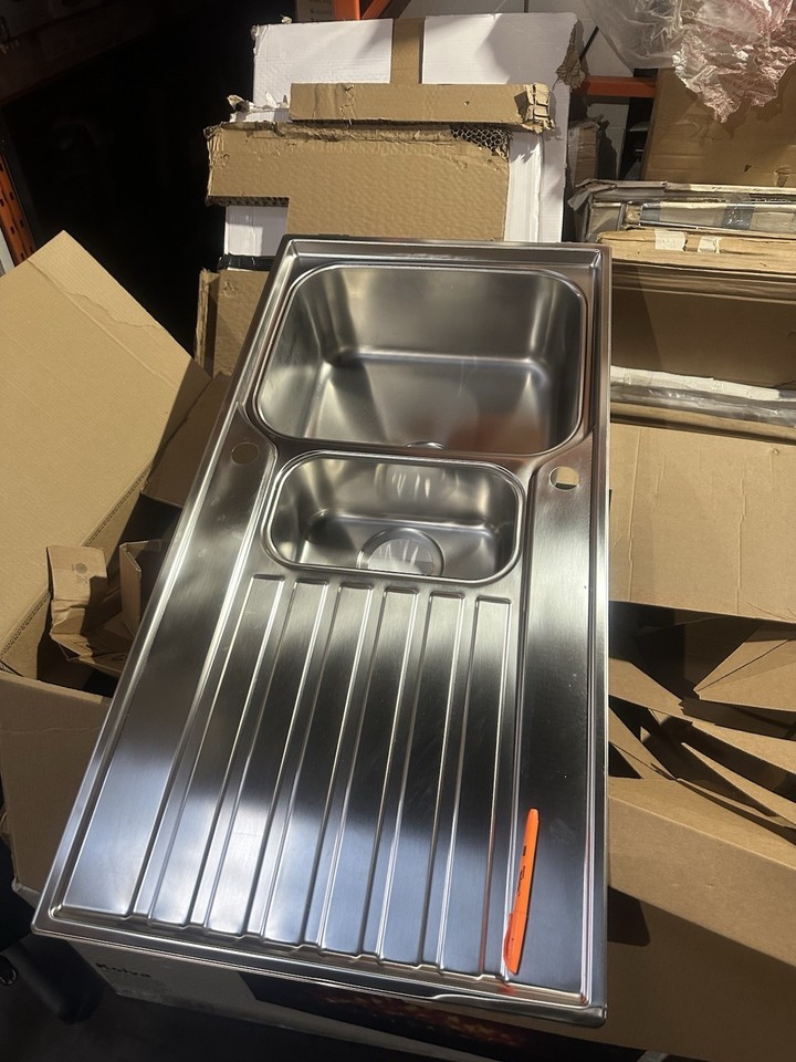 Franke Ascona 1.5 Bowl Stainless Steel Inset Sink 1000mm x 510mm (sink ...
