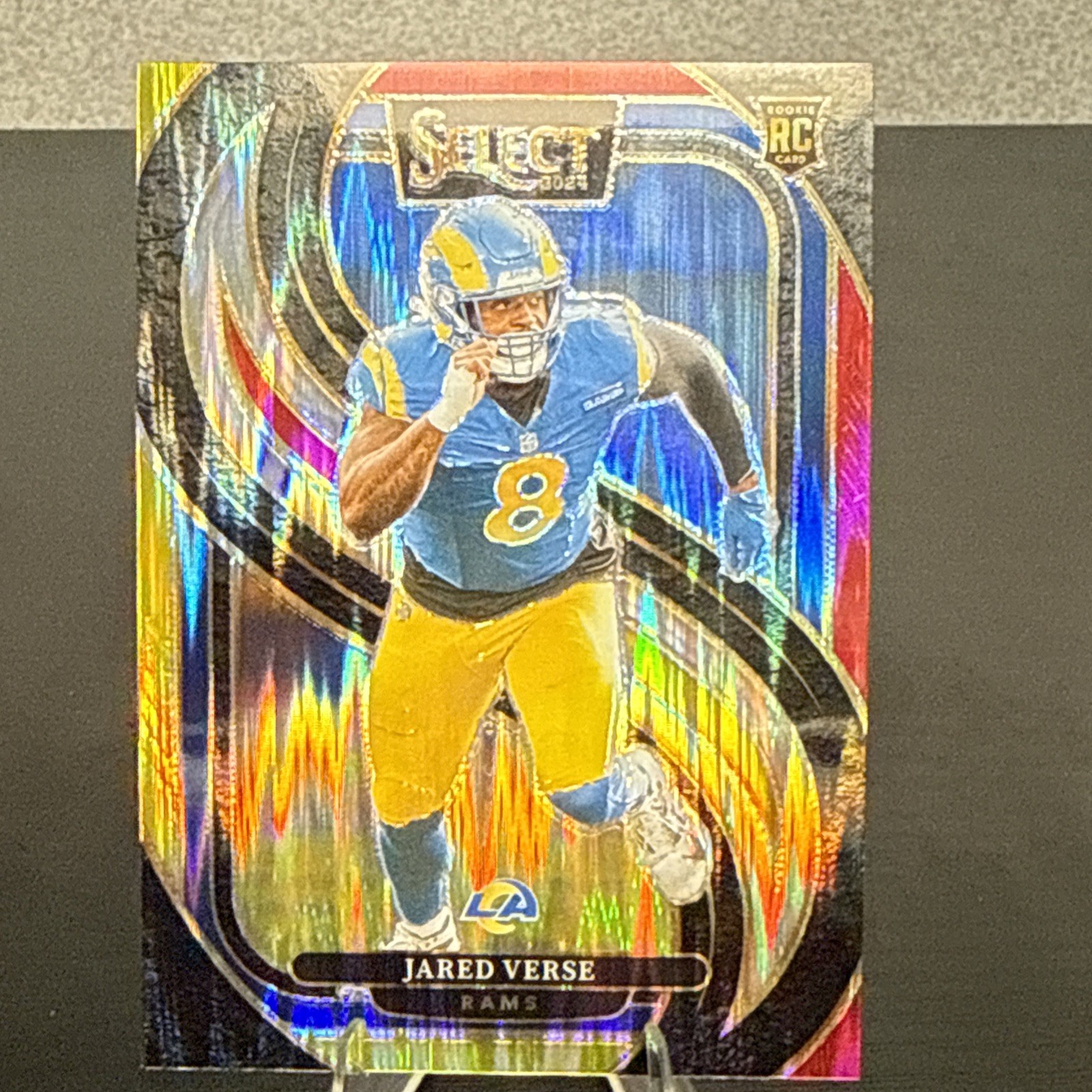 Jared Verse 2024 Select Red and Yellow Shock Color Match LA Rams | eBay UK