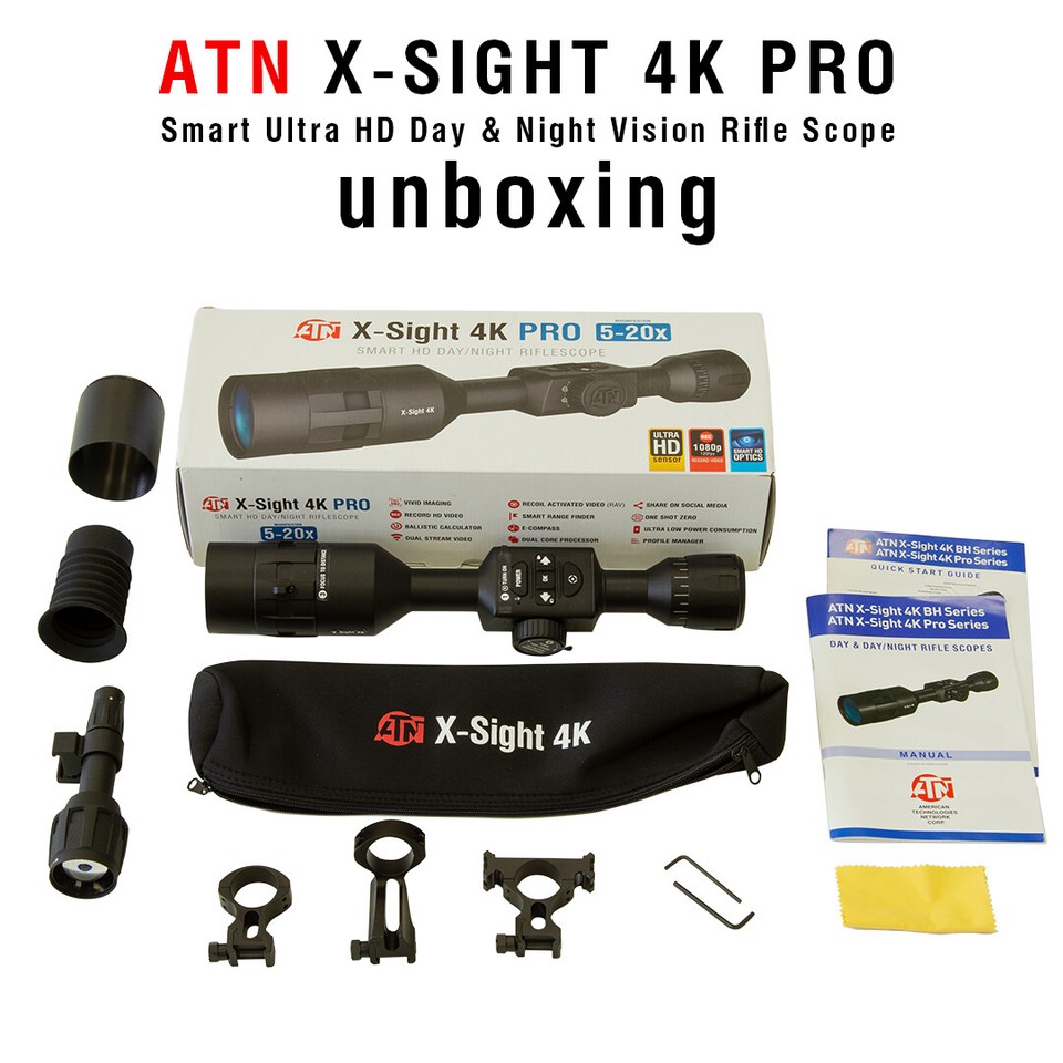 ATN X-Sight 4K Pro 3-14x Smart Day/Night Rifle Scope Ultra HD | eBay
