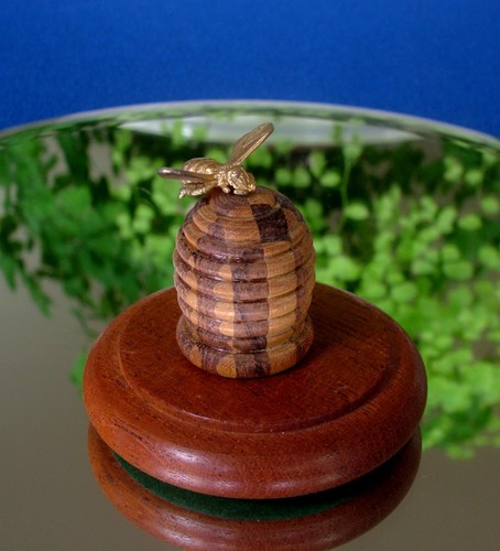 Thimbles - Turned Wood - Gold Honey Bee Top | eBay