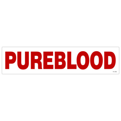 Pureblood Sticker - Car Truck Window Bumper Vinyl Decal virus mandate ...