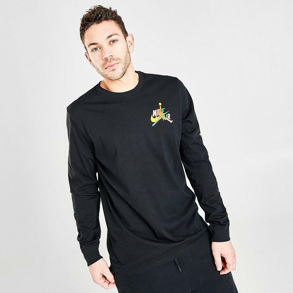 Nike Size M AIR JORDAN Men's Mashup Jumpman Long-Sleeve T Nike Size M AIR JORDAN Men's Mashup Jumpman Long-Sleeve T