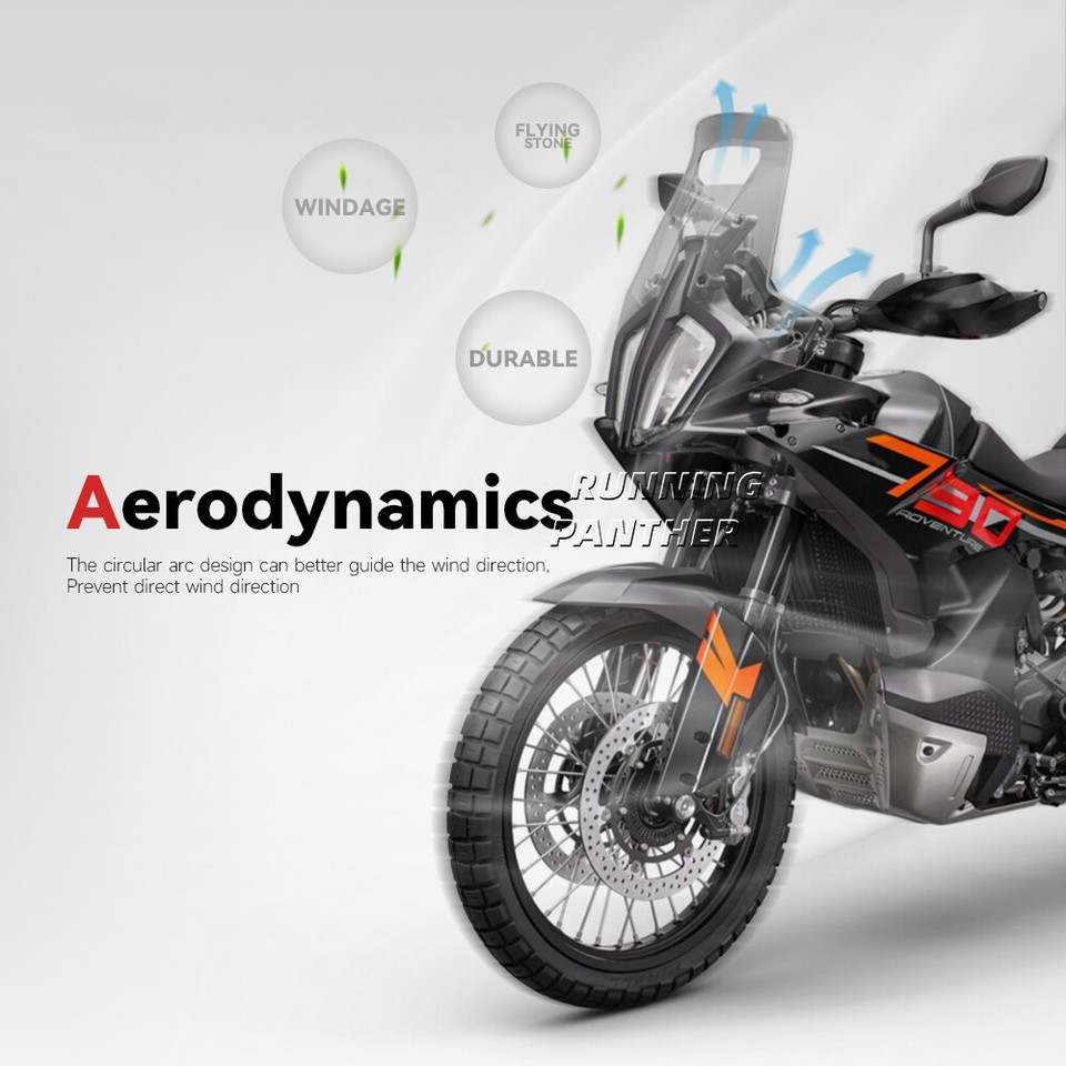For 790 890 Adventure / R / RALLY Motorcycle Windscreen Windshield ...