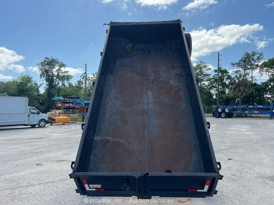 2023 Top Shelf DT71616KBP 16’ Hydraulic Dump Equipment Trailer Hauler ...