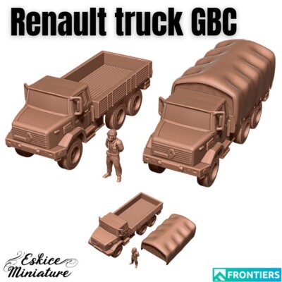 Eskice Miniature Modern French Army Renault GBC 180 Truck Transport ...