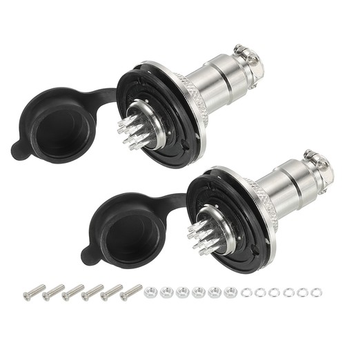 Aviation Connector GX16 10 Pins Silver Male Female with Aviation Plugs ...