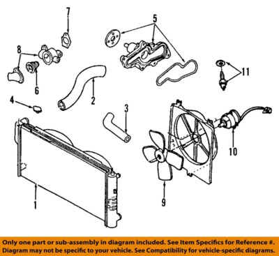 FORD OEM 93-97 Probe Cooling Radiator Components-Cap F32Z8100A | eBay