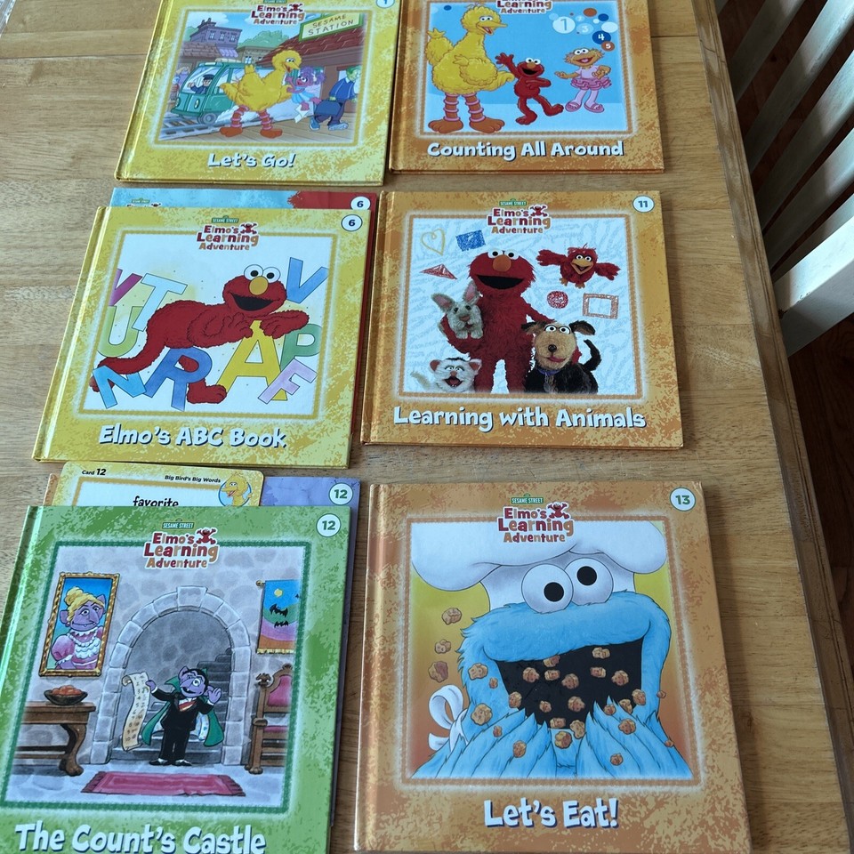Sesame Street Elmo's Learning Adventure Books 22 Hard Cover Books. Read ...