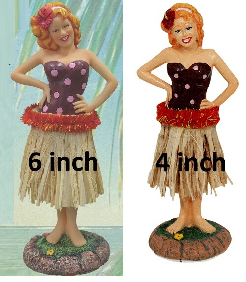 Car Dashboard Hula Girl - Pin Up Hula Dancer Wiggle Hip Motion - Small ...
