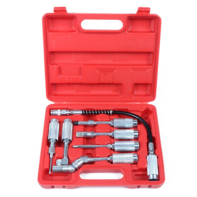 New 7pc Grease Gun Adapter Set Lubing Hose Fitting Zerk Tip Assortment ...