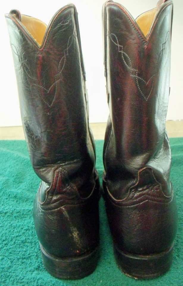 VINTAGE~LUCCHESE~HANDMADE~ROPER~COWBOY~WESTERN~BOOTS~SIZE~8.5 2E ...
