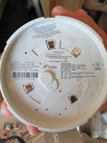 KIDDE KI-OSD INTELLIGENT OPTICAL DETECTOR FIRE ALARM | eBay