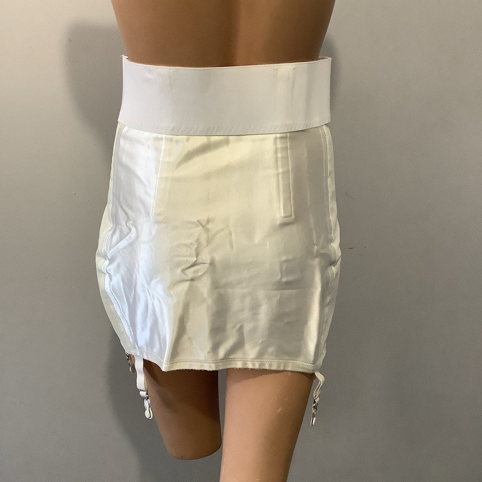Vintage JC Penney Open Bottom Girdle w/ Garters Side Zip Deadstock Size ...