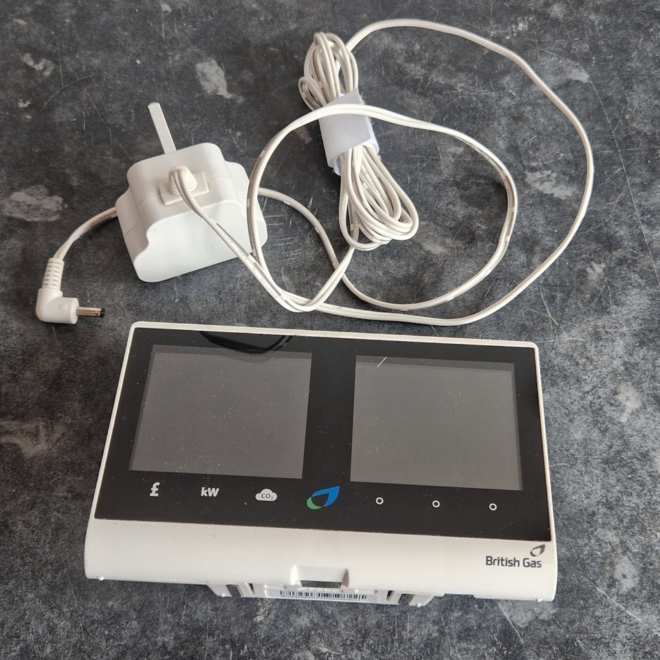 British Gas GEO Smart Home Energy Dual Monitor / Meter (Mains or ...