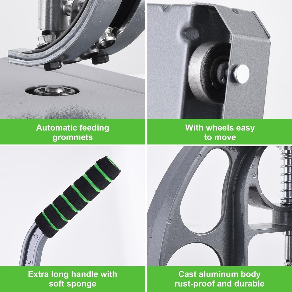 Heavy Duty Semi-automatic Hand Press Grommet Machine Commercial Eyelet ...