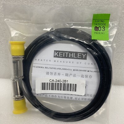 Keithley CA-240-2B1 Triax Test Cable Low Noise 3-Slot Triaxial Male 2 ...