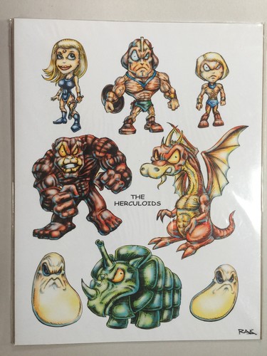 8.5x11 Signed Ltd. Edition HERCULOIDS Print by RAK GLOOP GLEEP ZOK | eBay