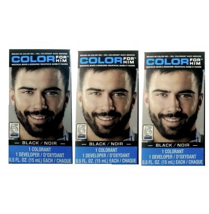Brand New FOR MEN MUSTACHE BEARD BRUSH IN GEL HAIR DYE COLORING MEN'S ...