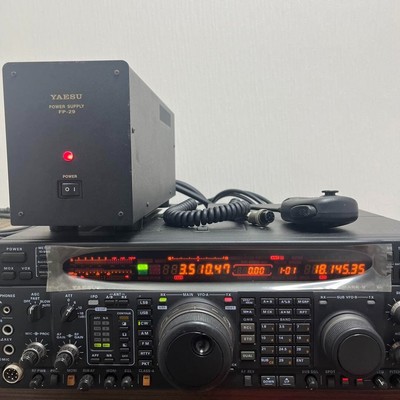YAESU FT-1000MP MARK-V 200W Highest Grade W/FP-29 Mic DC cable Poweron ...