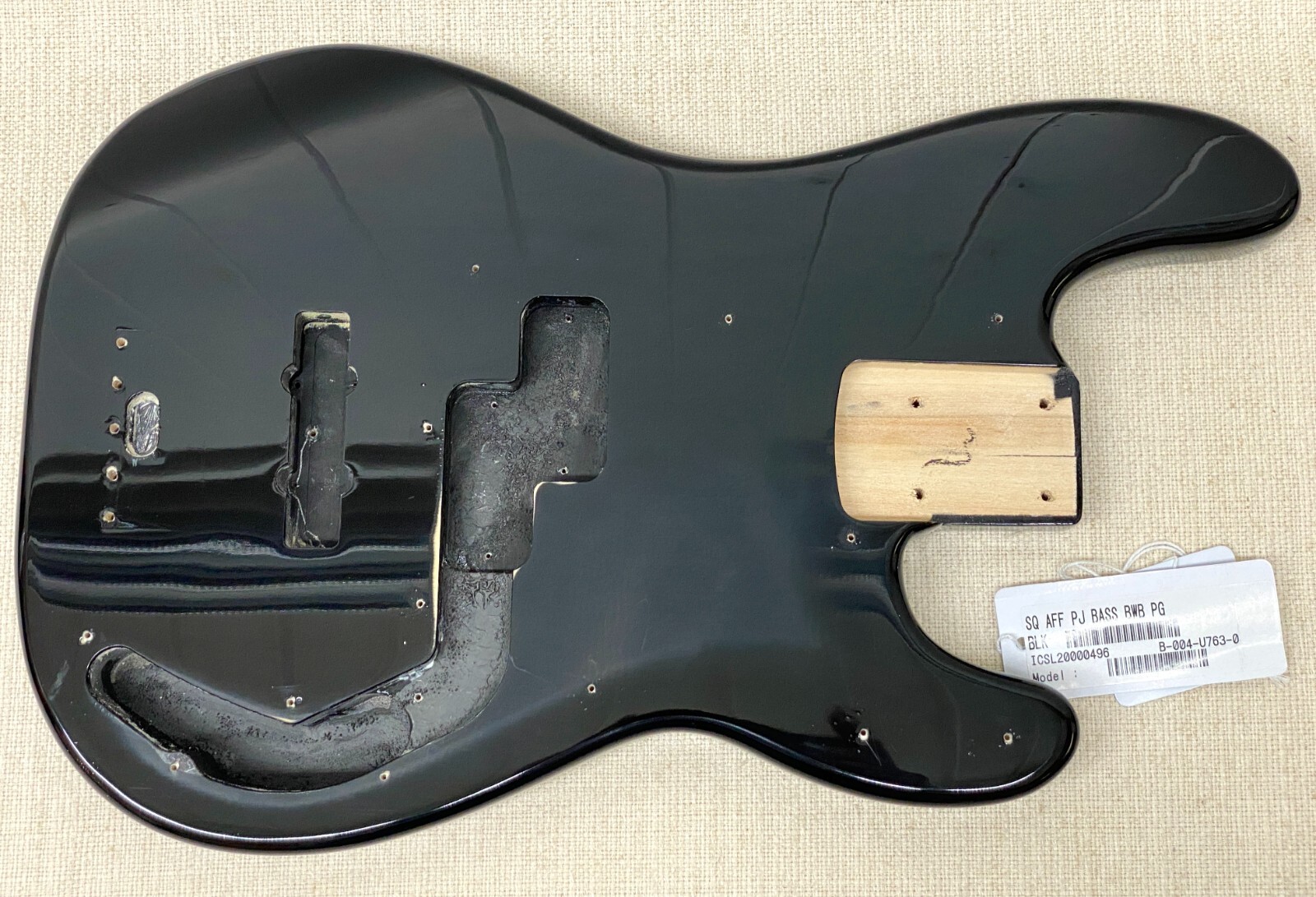 Fender Squier Affinity PJ BASS BODY Black P Electric Bass Guitar ...