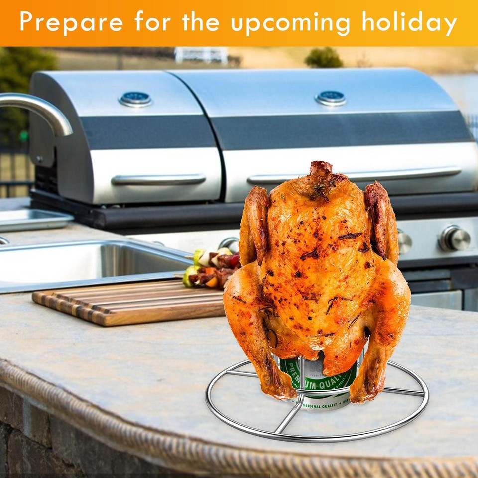 Beer Can Roaster Rack Vertical Chicken Rack Chicken Holder for Grill ...