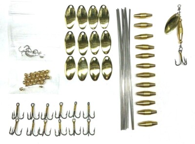 Premium DIY Spinner Making Kit Trout Bass Spinners Swing Blade Fishing ...