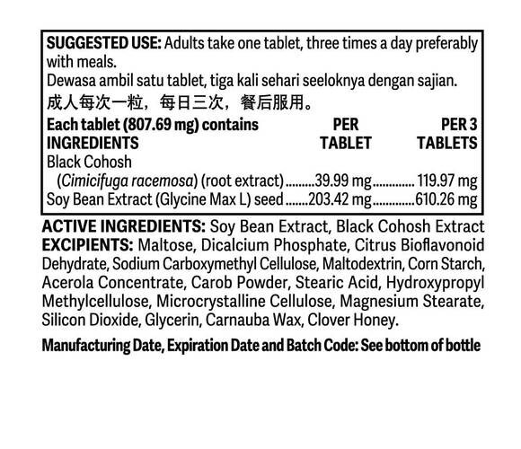 NUTRILITE Black Cohosh and Soy Minimise Menopausal Symptoms 90 Tab Free ...