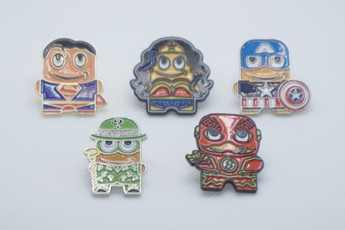 Peccy Amazon Employee Superheroes Lot of 5 Pins Riddler and More! | eBay